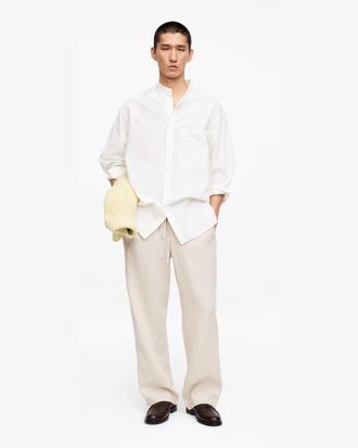 Arket Lockere Leinenhose -Beige