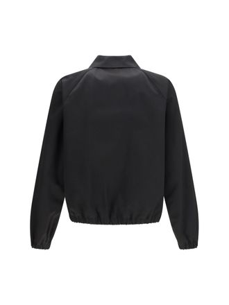 Valentino Mens Collared Jacket Nero Cotton