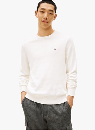 Tommy Hilfiger Pull col rond en coton et cachemire