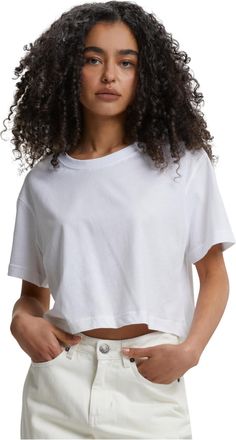 Urban Classics TB1555 Damen T-Shirt Ladies Short Oversized Tee Weiß, XS