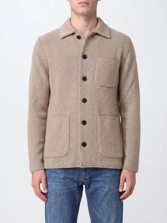 Lardini Cardigan im Polo-Stil aus reinem Kaschmir von mit aufgesetzter Tasche