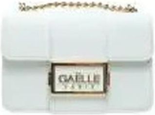 Ga&euml;lle Paris Sac &agrave; bandouli&egrave;re blanc blanc Ga&euml;lle Paris avec logo dor&eacute;