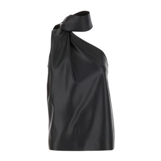 Stella McCartney One-Shoulder-Top im Schal-Design - - Tops - Damen - Schwarzk - S