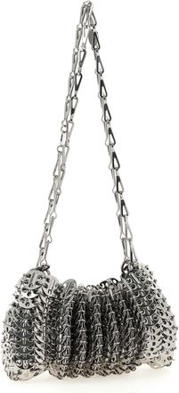 Paco Rabanne Sculptural Chainmail Shoulder Bag - Silver