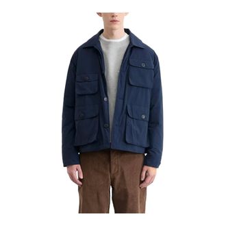 Edmmond Studios Edmmond Studios - Veste de Laboratoire en Nylon - Homme - Vestes - Bleu - Taille: XL