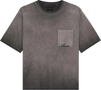 Amiri Homme, Tops, Gris, Taille: 2XL Faded Pocket Box Tee