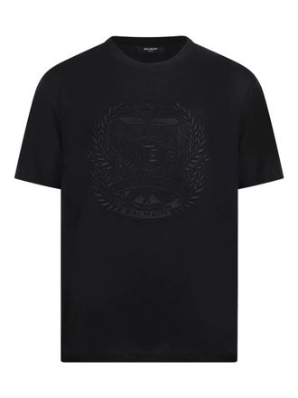 Balmain sweat à blason brodé - Noir