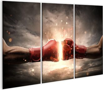 Islandburner Bild auf Leinwand Boxen Kampf Motivation Energie Bilder Wandbilder Poster