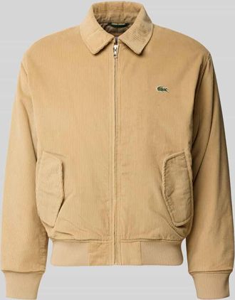 Lacoste Regular Fit Bomberjacke aus reiner Baumwolle