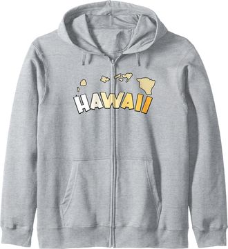 Hawaiian Dreams HI Hawaii-Karte Hawaii-Inseln Aloha Maui Kauai Oahu Kapuzenjacke