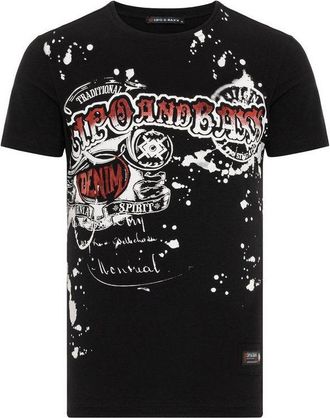 Cipo & Baxx T-Shirt T-Shirt mit Rundhalsausschnitt