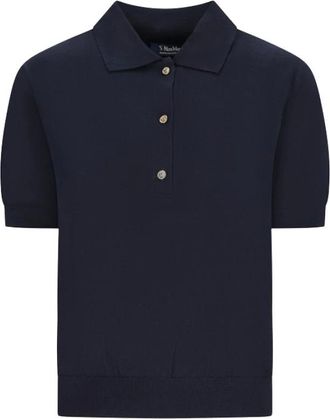 Max Mara Polo Pomposa - Femme - Tops - Bleu - Taille: 36 FR