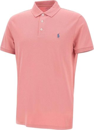 Polo Ralph Lauren Homme, Tops, Rose, Taille: 2XL Polo en maille extensible de coton
