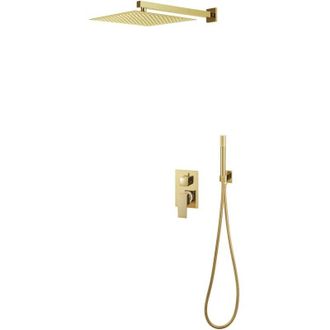 vidaXL Duschsystem Edelstahl 201 Golden - Vidaxl