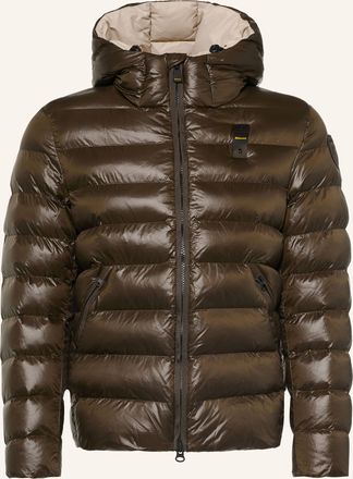 Blauer Steppjacke Adams gruen