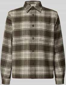 Selected Hemdjacke mit durchgehender Knopfleiste
