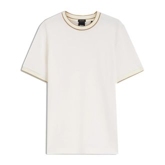 HUGO BOSS Jacquard T-Shirt - - Tops - Herren - Wei&szlig; - S