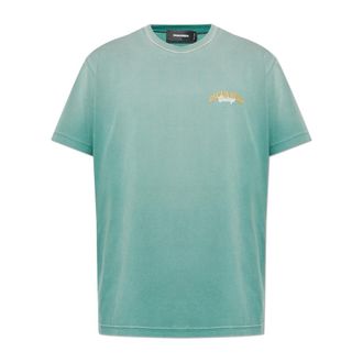 Dsquared2 T-Shirt mit Logo - - Tops - Herren - Gr&uuml;n - S