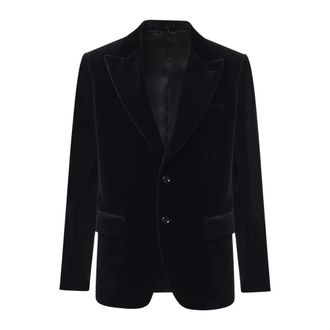 Lardini Einknopf-Samtblazer - - Jackets - Herren - Schwarzk - L