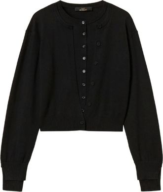 Twin-Set cardigan à design superposé - Noir