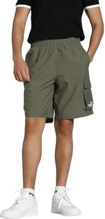 Puma Ess No. 1 Logo Woven Cargo Shorts 9 tiss&eacute;, Vert (Loden), 4XL Homme