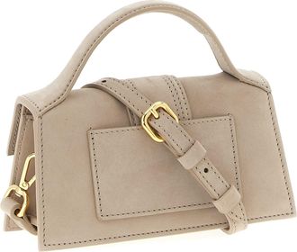 Jacquemus Suede Top Handle Bag - Beige