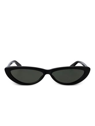 Alexander McQueen Eyewear lunettes de soleil &agrave; monture papillon - Noir