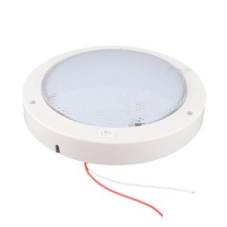 ZJchao Runde Deckenleuchte mit 42 LEDs, 12 V - 24 V DC, 9 W, 840 Lm, Hohe Helligkeit, LED-Panelleuchte mit Aluminiumsockel für Home Office, (Warmes weißes Li