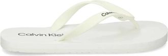 Calvin Klein Gummi-Zehentrenner - - Shoes - Damen - Wei&szlig; - 43 EU