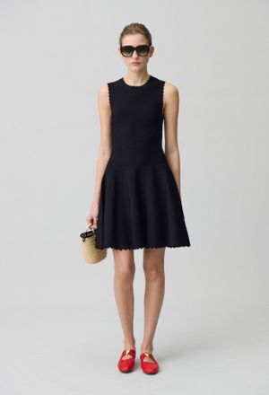 Claudie Pierlot Robe courte patineuse fine maille