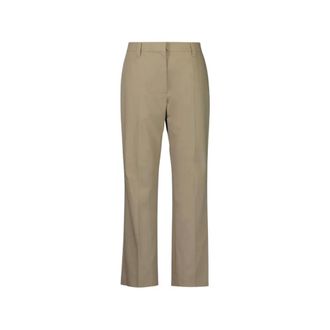 Brunello Cucinelli Straight Pantalons - Femme - Pantalons - Beige - Taille: 36 FR