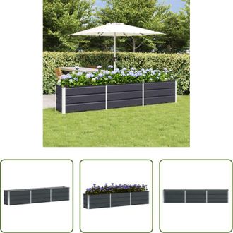 vidaXL Pot ext&eacute;rieur - Jardini&egrave;re Anthracite 240 x 40 x 45 cm Acier