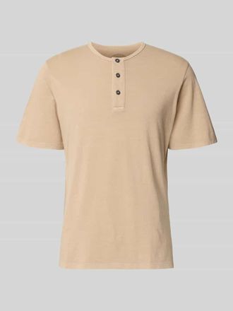 Jack & Jones T-Shirt mit Rundhalsausschnitt und Knopfleiste