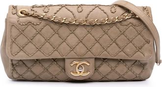 Chanel Hobo Bags - Calfskin Stitched Motif Flap - Gr. unisize - in Braun - für Damen