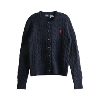 Ralph Lauren Cable Knit Cardigan - - Knitwear - Damen - Blau - XS