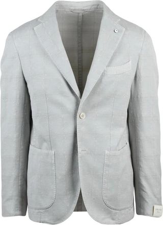 L.B.M. 1911 L.b.m. 1911, Homme, Vestes, Gris, Taille: L Giacca Stondata