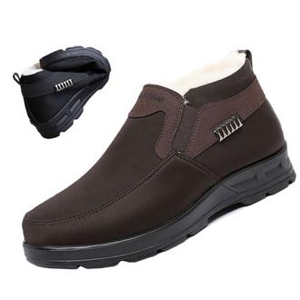 Generic Bottes de neige orthop&eacute;diques chaudes pour homme, bottes de neige &agrave; semelle souple pour homme, chaussures habill&eacute;es d&eacute;contract&eacute;es, chaussures de march