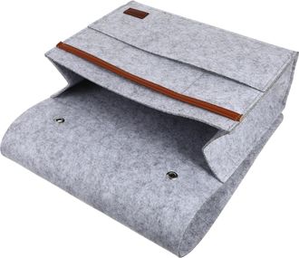 Angoily Gro&szlig;e Filz Aufbewahrungstasche zum Einh&auml;ngen Bettorganizer mit Stabiler Rahmenstruktur Schlankes Design f&uuml;r Nachttisch und Sofa Praktische Seitentasch