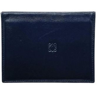 Loewe Pre-owned Card case - Femme - Pre-owned - Bleu - Taille: ONE Size