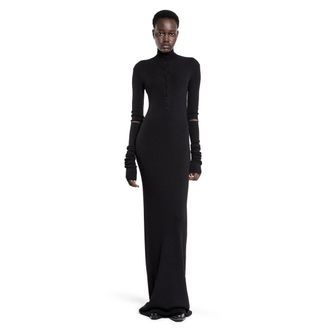 Ann Demeulemeester Hanzel Long Serafino Rib Dress