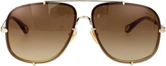 Chlo&eacute; Sonnenbrille - Gold