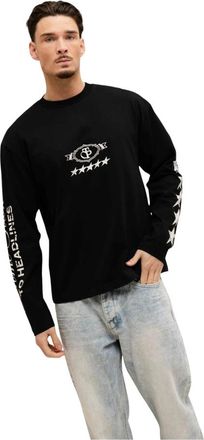Off the Pitch Homme, Tops, Noir, Taille: XL Pro Raw Edge Longsleeve Shirt