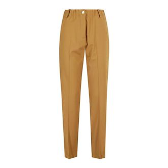 Alysi Wollhose Hohe Taille - - Trousers - Damen - Braun - 2XS