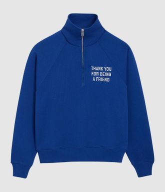 Ami Sweatshirt Thank You For Being A Friend Bleu Roi