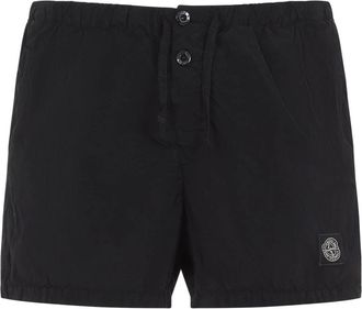 Stone Island Homme, Maillots de bain, Noir, Taille: L Polyamide Shorts