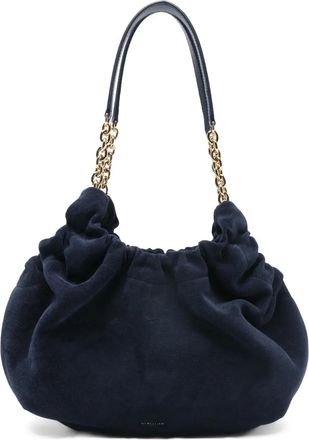 DeMellier medium Miami suede shoulder bag - Blau