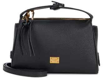 Dolce & Gabbana Womens Shoulder Bag Vittoria Leather Black