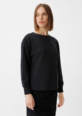 Comma Sweatshirt Sweatshirt Fabricmix-Sweatshirt mit Stickerei
