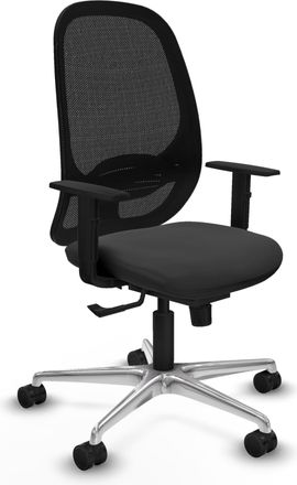 Piqueras y Crespo Cilanco Studentenstuhl mit 1D-Armlehnen, h&ouml;henverstellbare Lendenwirbelst&uuml;tze, ausgestattet mit 3 Positionen und Schneideschaum, mit Rollen von 65 mm 