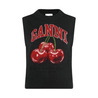 Ganni Damen, Strickwaren, Mehrfarbig, XSGröße